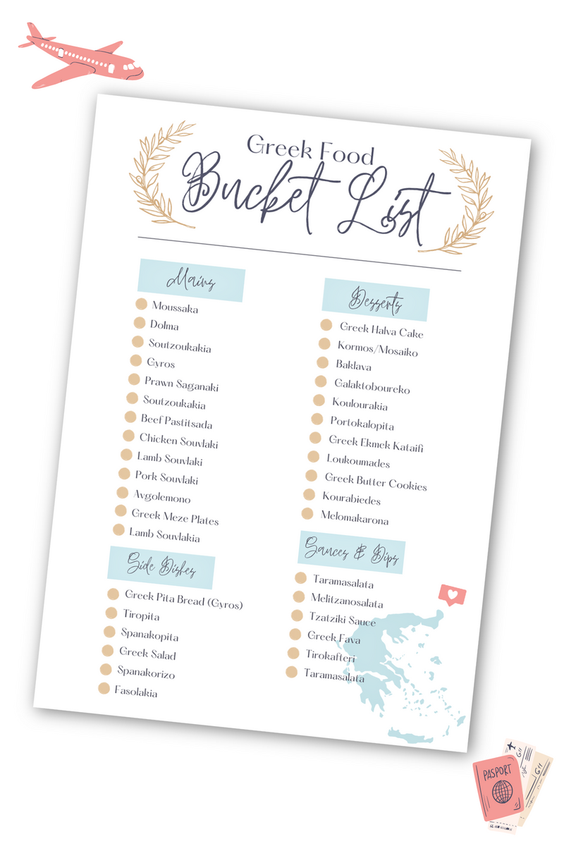 The Greek Food Bucket List – Chasing Foxes Shop
