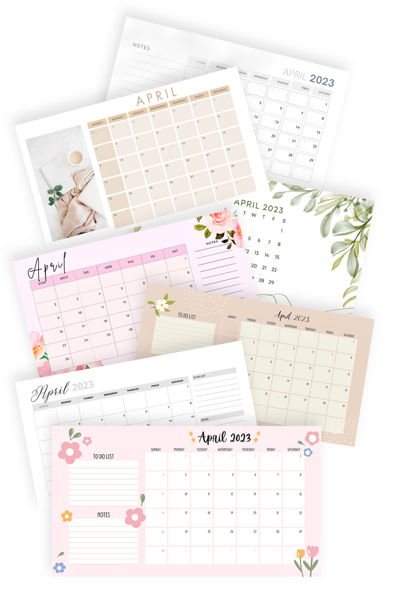 Printable Calendars {10 Pages} – Chasing Foxes Shop