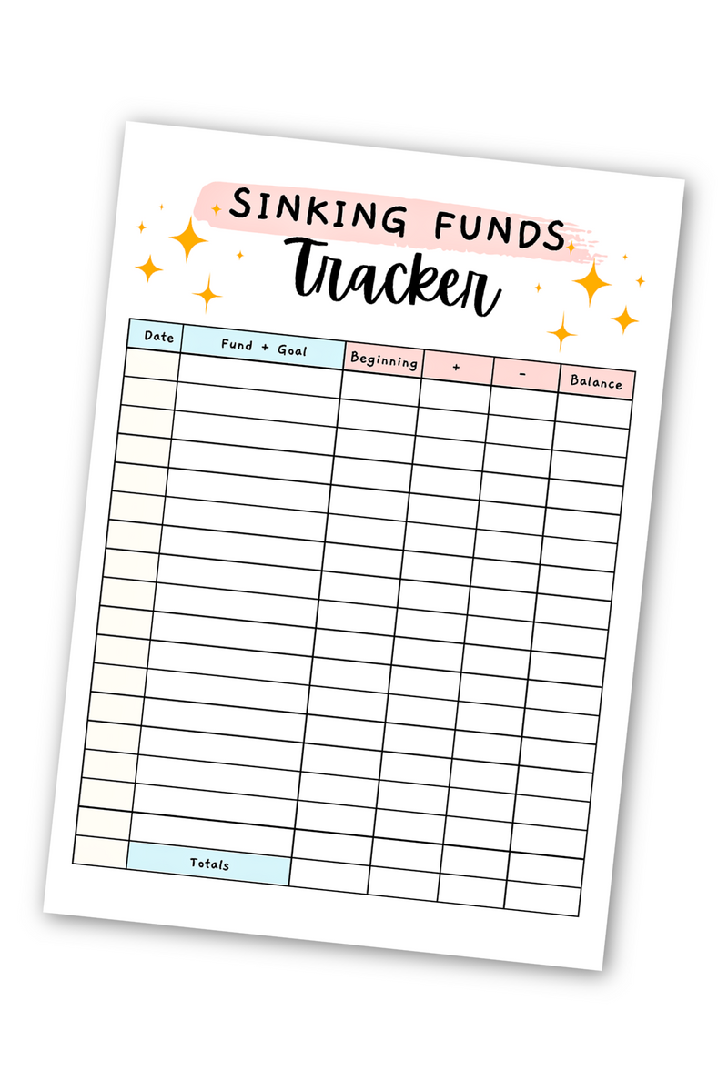 Sinking Funds Tracker – Chasing Foxes Shop